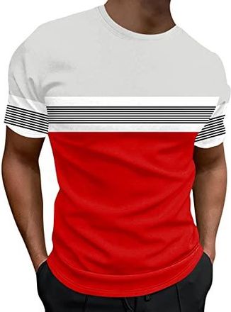 Generic T-shirt ray&eacute; pour homme - Haut de sport basique pour homme - Printemps et &eacute;t&eacute; - Loisirs - Sports de loisirs - Respirant - Confortable - Plage - Vent -