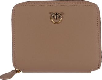 Pinko Pinko, Femme, Accessoires, Brun, Taille: ONE Size Taylor Zip Around Wallet