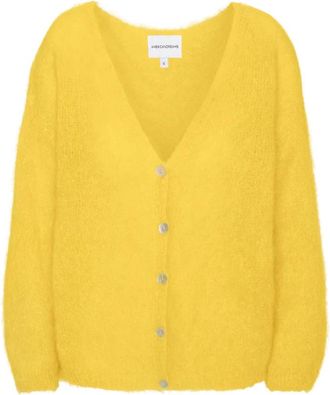 Americandreams Americandreams, Femme, Pulls, Jaune, Taille: 40 FR Cornelia LS Cardigan