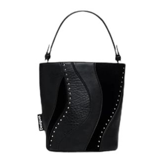 Desigual Damen Schultertasche- Kunstleder - - Bags - Damen - Schwarzk - ONE SIZE