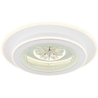 Globo Lighting Globo Lighting - Plafonnier led plafonnier en cristal avec t&eacute;l&eacute;commande lumi&egrave;re du jour dimmable, minuterie cct, 36W 1750Lm blanc chaud/froid, d 46 cm