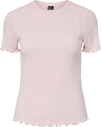 Pieces Female T-Shirt PCMARIE Pointelle