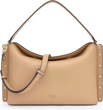 Tous Tous, Femme, Sacs, Beige, Taille: ONE Size City Jewelry Studs Shoulder Bag