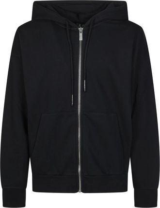 44 Label Group Homme, Sweatshirts et sweats &agrave; capuche, Noir, Taille: S Felpa Cappuccio e Zip