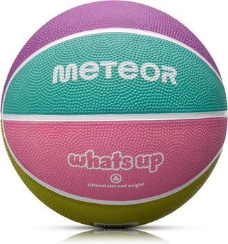 Meteor Whats UP Kinder Basketball Gr&ouml;&szlig;e 1 3 4 5 6 7 ideal auf die Jugend Kinderh&auml;nde von 4-8 J&auml;hrigen abgestimmt idealer Basketball f&uuml;r Ausbildung weicher Mi