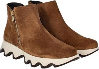 Lince Lince Bottines en cuir confortables, semelle en caoutchouc, semelle en gel, I43703, fabriquées en Espagne, S Tostado, 35 EU