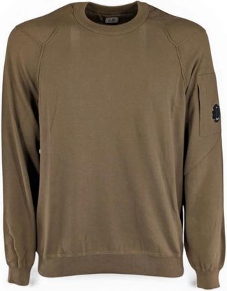 C.P. Company C.p. Company, Homme, Pulls, Vert, Taille: M Crewneck Lens Pocket Sweater