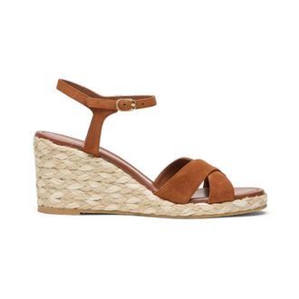 Stuart Weitzman Femme, Chaussures, Brun, Taille: 39 1/2 EU Dayna Espadrille Wedge