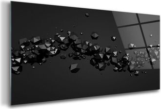 Tulup Tableau sur verre - 100 x 50 cm - Tableau mural d&eacute;coratif - Verre D&eacute;corative - Art Abstrait