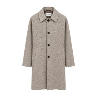 Amaranto Einknopfmantel - - Coats - Herren - Braun - L