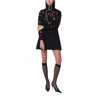 Patou Minikleid mit Schnallenkragen - - Dresses - Damen - Schwarzk - XS
