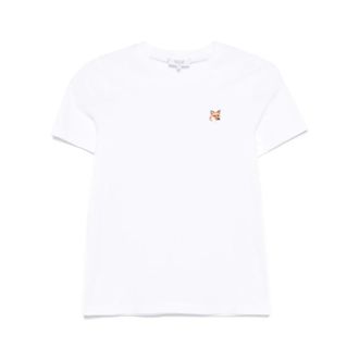 Maison Kitsun&eacute; Femme, Tops, Blanc, Taille: 40 FR T-shirt col rond blanc