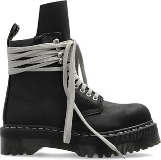 Rick Owens Botte &agrave; bout en acier &agrave; semelle compens&eacute;e - Femme - Chaussures - Noir - Taille: 39 1/2 EU