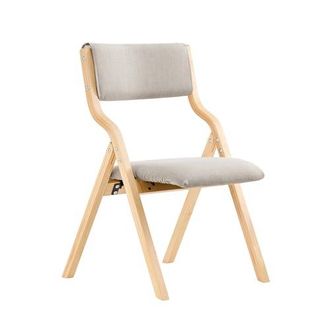 SoBuy Chaises Pliantes Tapissées Confortables, Chaise de Réunion en Bois avec Assise Rembourrée, Chaise Pliable Portable pour Cuisine, Bureau, Salon, Léger,