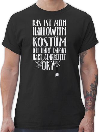 Shirtracer T-Shirt Herren - Das ist Mein Halloween Kost&uuml;m - XXL - Schwarz - Shirt halloweenshirt Haloween Outfits spinne Tshirt verkleidung Halloween-Shirt halow