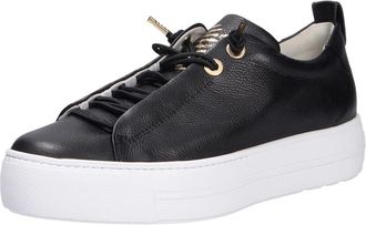 Paul Green Leder Schn&uuml;rsneaker f&uuml;r Damen - - Shoes - Damen - Schwarzk - 39 EU