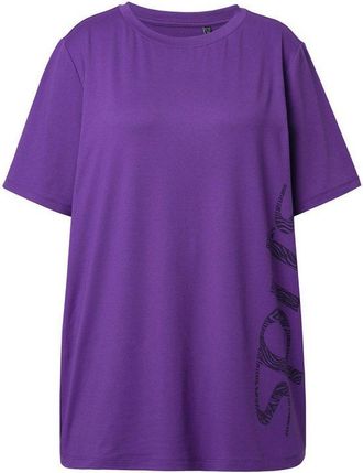 Ulla Popken T-Shirt Funktionsshirt A-Linie Rundhals Halbarm recycelt