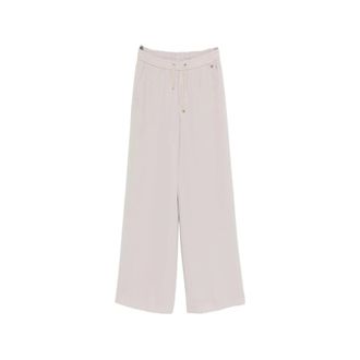 Herno Femme, Pantalons, Beige, Taille: 40 FR Pantalon Large en Satin