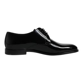 Dolce & Gabbana Homme, Chaussures, Noir, Taille: 49 EU Chaussures Derby formelles en cuir noir