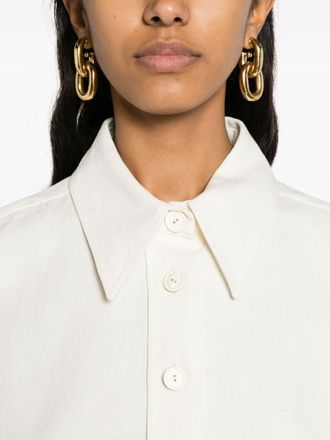 Fabiana Filippi Womens Buttoned Linen Blend Shirt Ss24 W