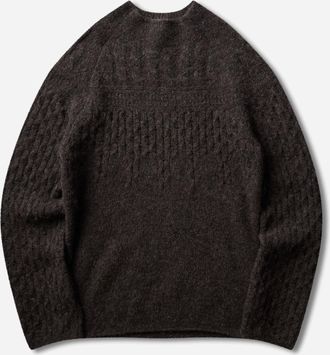 Our Legacy Men s Rider Popover Sweater Plum Brown