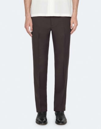 AllSaints pantalon Blunt marron chocolat
