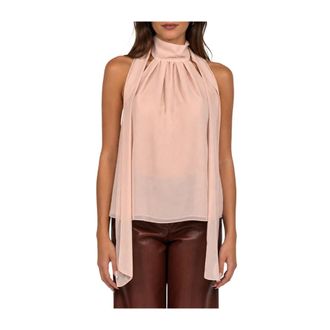 Patrizia Pepe Flie&szlig;endes Viskose-Krepp-Hemd - - Blouses & Shirts - Damen - Rosa - M