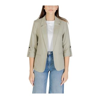 Only Gr&uuml;ner Blazer mit Reverskragen - - Jackets - Damen - Gr&uuml;n - 3XS