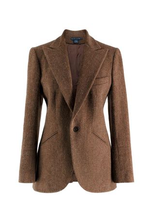 Ralph Lauren Brown Single Button Blazer Size S