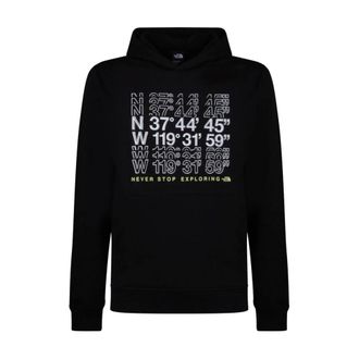 The North Face Schwarzer Hoodie mit Logo-Print - - Sport - Herren - Schwarzk - XS