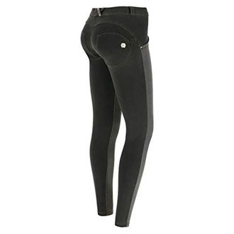 Freddy WR.UP Pantalon WR.UP skinny taille et longueur classiques en denim déchiré, Black, Medium