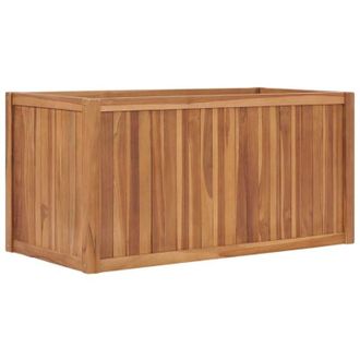 vidaXL Lit sur&eacute;lev&eacute; 100x50x50 cm Bois de teck solide Vidaxl