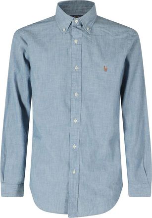Polo Ralph Lauren Homme, Chemises, Bleu, Taille: XL Long Sleeve Sport Shirt