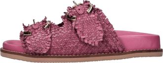 Emanuelle Vee Femme, Chaussures, Rose, Taille: 36 EU Mules en cuir