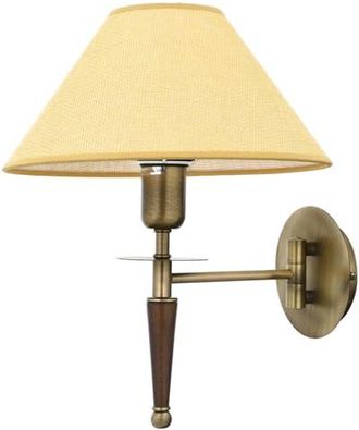 Opviq Modern Wall Lamp with Metal Body & Fabric Cap, Vintage Colors, 28 cm Height | E27 Socket, Max 40W | Perfect for Glam & Scandinavian Decor