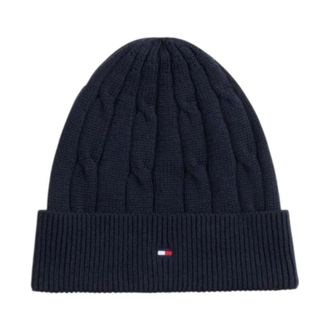 Tommy Hilfiger Essential Cable Beanie - - Accessories - Herren - Blau - S/M