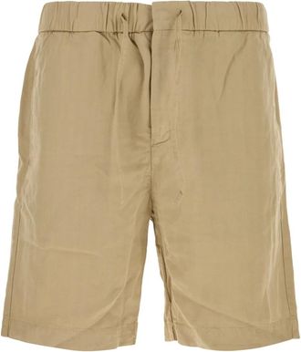 Frescobol Carioca Homme, Shorts, Beige, Taille: W34 Felipe Herringbone Drawstring Shorts