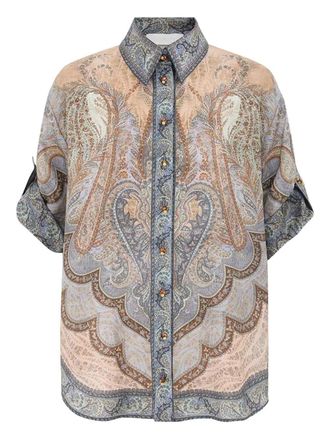 Zimmermann Wanderlust Short Sleeve Shirt