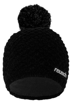 Reusch Elias Beanie - Unisex Strick-Winterm&uuml;tze mit Bommel & Vollfleece-Futter - Extra warm & weich f&uuml;r Damen & Herren beim Wintersport, Wandern, Spazieren o