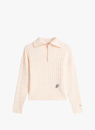 Tommy Hilfiger Pull &agrave; col montant en coton