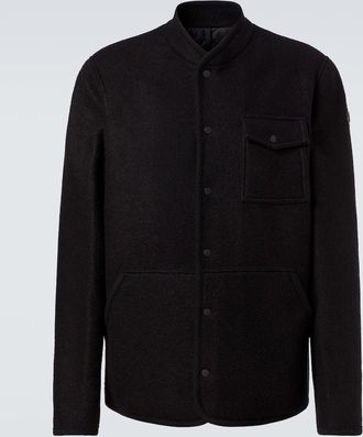 Moncler Hemdjacke aus Schurwoll-Bouclé