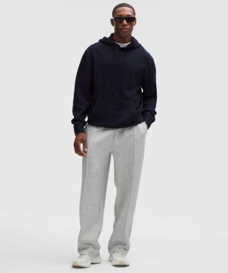 lululemon Smooth Spacer Pintuck-Hose Normale L&auml;nge f&uuml;r M&auml;nner - Gr&ouml;&szlig;e XL in Heathered Core Light Grey