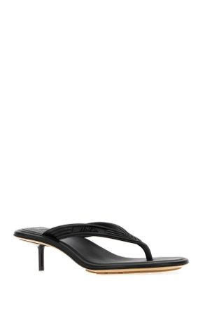 Bottega Veneta Womens Rubber Mule Black