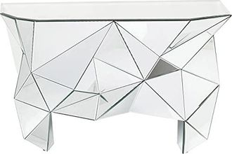 Kare Design Design, Spiegel Konsole Prisma, Flurkonsole verspiegelt, Luxus Konsole, Glas, 80x126,5x38cm (H/B/T)