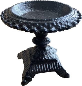 Happyyami 1 Stück Hoher Kerzenhalter Gusseisen Vintage- Teelichthalter Gusseisen Kerzenständer Ornamente Schwarzes Metall