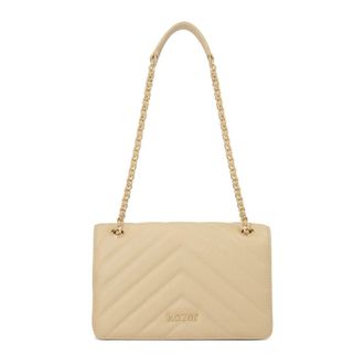 Kazar Beige Schultertasche mit Ledereinsatz - - Bags - Damen - Beige - ONE SIZE