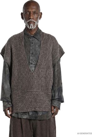 Ziggy Chen Oversized Sleeveless Sweater