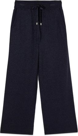 Oltre Femme, Pantalons, Bleu, Taille: 40 FR Lurex Knit Joggers