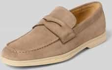 Carl Gross Loafer aus echtem Leder in Suede-Optik