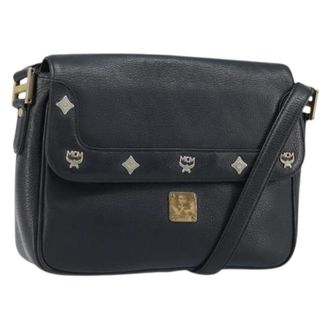 MCM Pre-owned Leder Schultertasche - - Pre-owned - Damen - Schwarzk - ONE SIZE